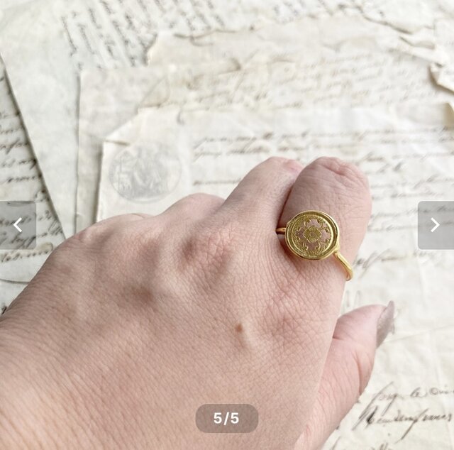 thewa ring clear circle 18.5 | iichi 日々の暮らしを心地よくするハンドメイドやアンティークのマーケットプレイス