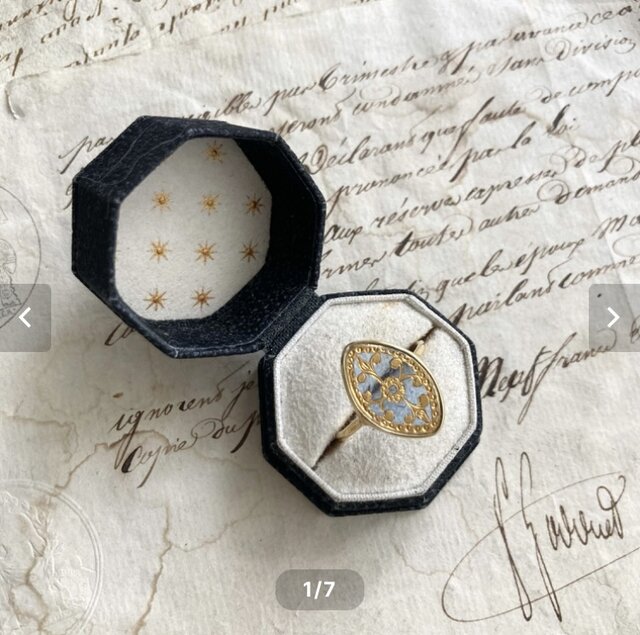 thewa ring bl marquise 11 | iichi 日々の暮らしを心地よくするハンドメイドやアンティークのマーケットプレイス