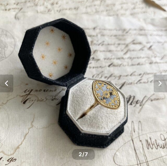 thewa ring bl marquise 11 | iichi 日々の暮らしを心地よくするハンドメイドやアンティークのマーケットプレイス