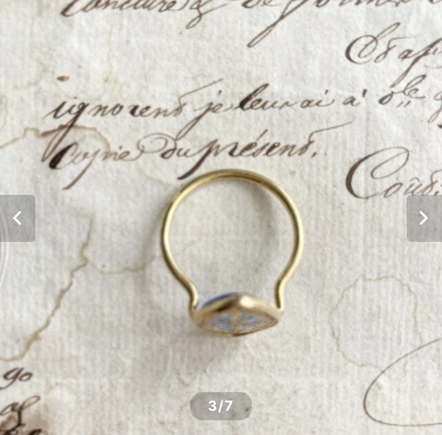 thewa ring bl marquise 11 | iichi 日々の暮らしを心地よくするハンドメイドやアンティークのマーケットプレイス