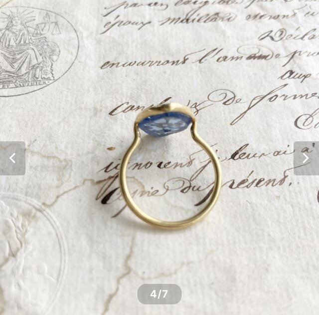 thewa ring bl marquise 11 | iichi 日々の暮らしを心地よくするハンドメイドやアンティークのマーケットプレイス