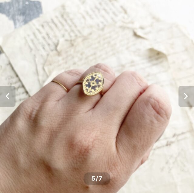 thewa ring bl marquise 11 | iichi 日々の暮らしを心地よくするハンドメイドやアンティークのマーケットプレイス