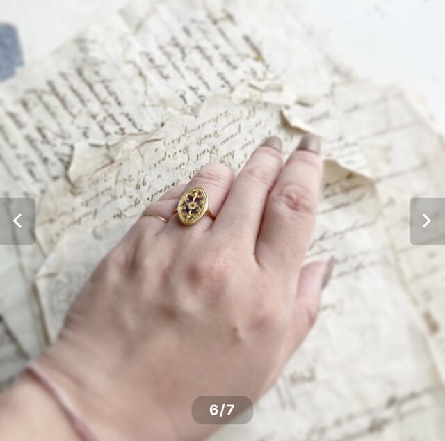 thewa ring bl marquise 11 | iichi 日々の暮らしを心地よくするハンドメイドやアンティークのマーケットプレイス