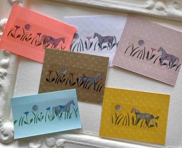 クリアなマスキングテープ 同柄2こset | iichi 日々の暮らしを心地よくするハンドメイドやアンティークのマーケットプレイス