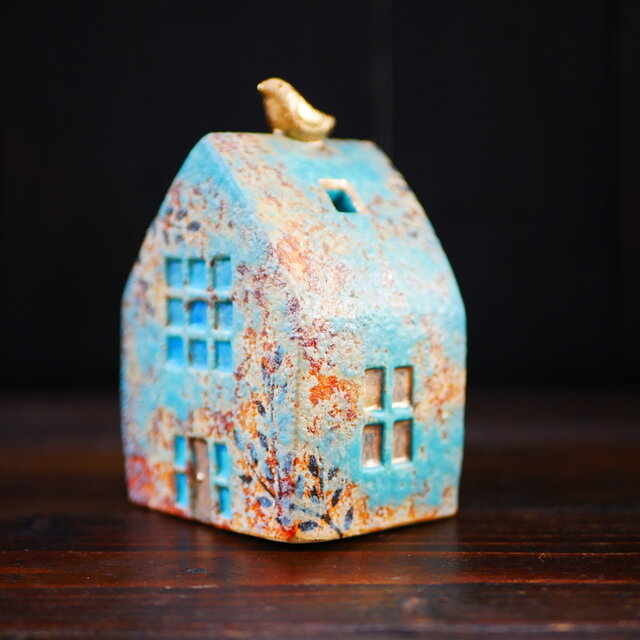 小鳥と青色のおうち no.15 | iichi 日々の暮らしを心地よくするハンドメイドやアンティークのマーケットプレイス