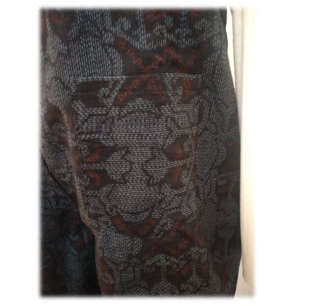 110 1点物 大島紬 オールインワン オーバーオール サロペットパンツ グレー系 カジュアル | iichi 日々の暮らしを心地よくするハンドメイドやアンティークのマーケットプレイス