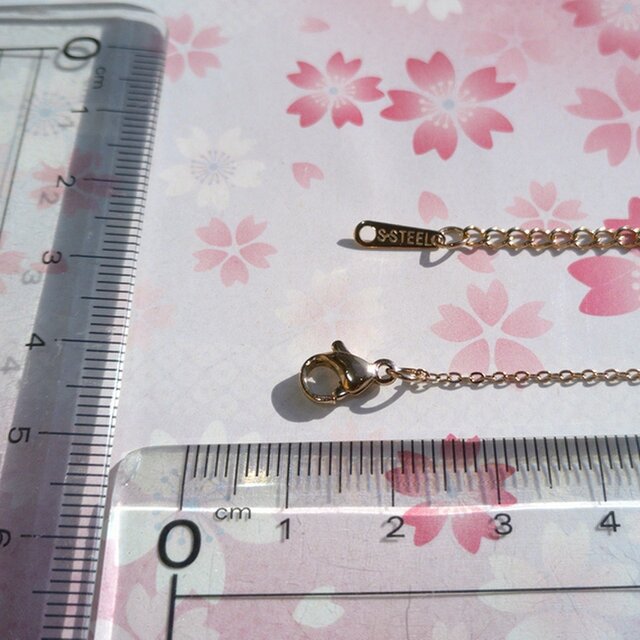 ☆送料無料☆極細1.2mm ローズゴールドサージカルステンレス46cmあずきチェーン（刻印入り | iichi 日々の暮らしを心地よくするハンドメイドやアンティークのマーケットプレイス