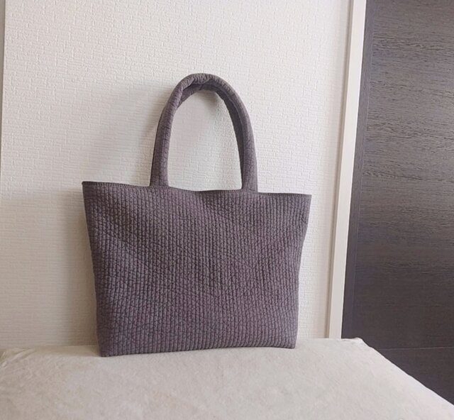 バイオレットチャコール ヌビくったりトートバッグxl | iichi 日々の暮らしを心地よくするハンドメイドやアンティークのマーケットプレイス