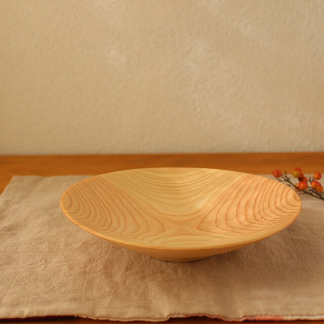 ヒノキプレート②（やや深）〈ガラスコーティング〉【1098】 | iichi 日々の暮らしを心地よくするハンドメイドやアンティークのマーケットプレイス