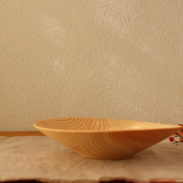 ヒノキプレート②（やや深）〈ガラスコーティング〉【1098】 | iichi 日々の暮らしを心地よくするハンドメイドやアンティークのマーケットプレイス