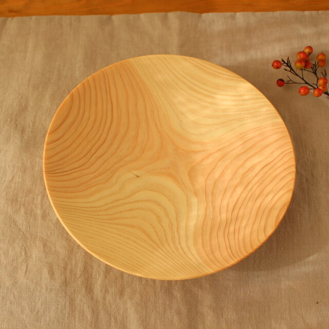 ヒノキプレート②（やや深）〈ガラスコーティング〉【1098】 | iichi 日々の暮らしを心地よくするハンドメイドやアンティークのマーケットプレイス