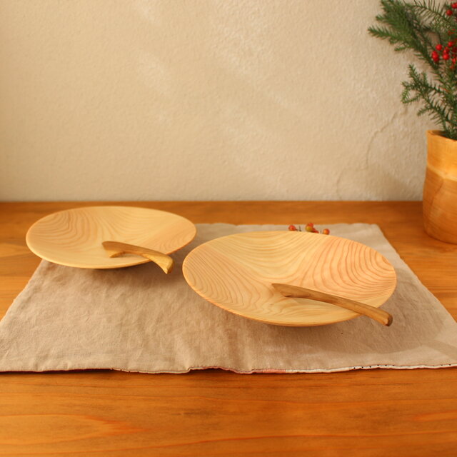 ヒノキプレート②（やや深）〈ガラスコーティング〉【1098】 | iichi 日々の暮らしを心地よくするハンドメイドやアンティークのマーケットプレイス