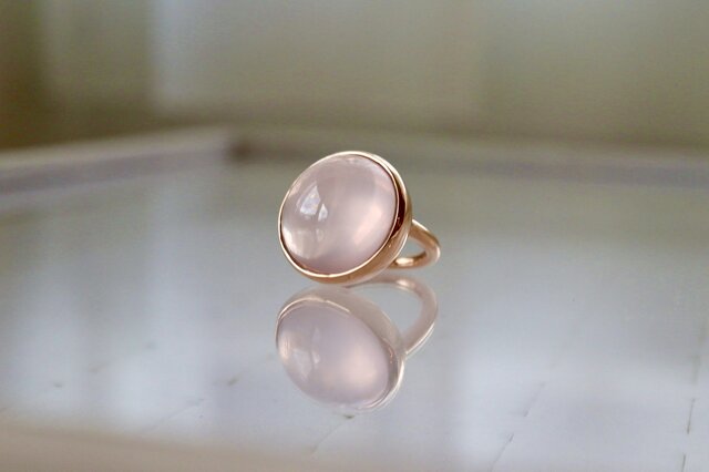 K10[朝露のpink rose]ring | iichi 日々の暮らしを心地よくするハンドメイドやアンティークのマーケットプレイス