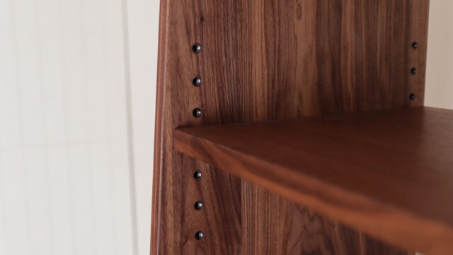 シェルフ 引き出し式天板 サイズオーダー可 ウォールナット shelf02-wal | iichi 日々の暮らしを心地よくするハンドメイドやアンティークのマーケットプレイス