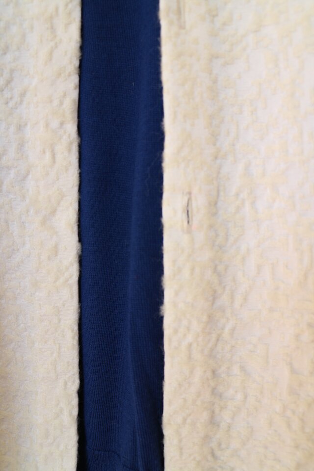 一枚限定★ウールシルク 2way厚手ロングコートワンピース★アイボリー | iichi 日々の暮らしを心地よくするハンドメイドやアンティークのマーケットプレイス