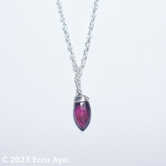 *初日*宝石質ロードライトガーネットAAAのネックレス | iichi 日々の暮らしを心地よくするハンドメイドやアンティークのマーケットプレイス