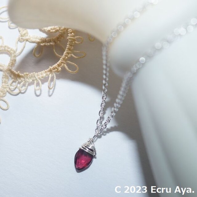 *初茜*宝石質ロードライトガーネットAAAのブレスレット | iichi 日々の暮らしを心地よくするハンドメイドやアンティークのマーケットプレイス