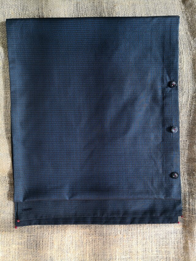 ストールフード大島紬（藍色亀甲絣）03401 | iichi 日々の暮らしを心地よくするハンドメイドやアンティークのマーケットプレイス