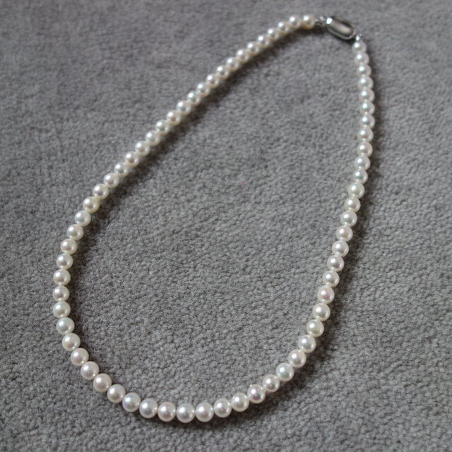 あこや真珠6mmネックレス | iichi 日々の暮らしを心地よくするハンドメイドやアンティークのマーケットプレイス