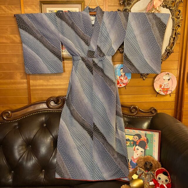 和洋折衷 レトロ 古着 洗える 化繊 着物 和 ハンドメイド リメイク ワンピース ドレス 帯サッシュベルト KW-169 | iichi 日々の暮らしを心地よくするハンドメイドやアンティーク ...