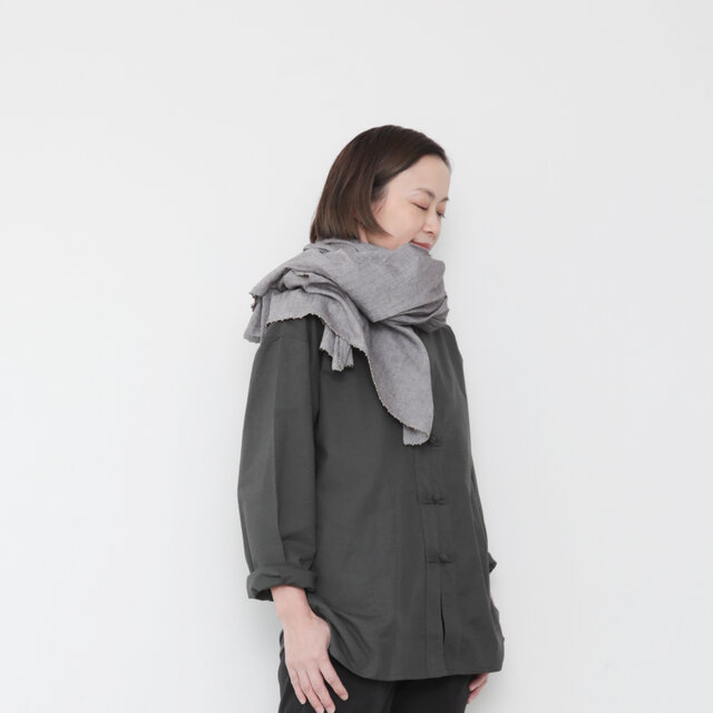 tubutubu stole / gray | iichi 日々の暮らしを心地よくするハンドメイドやアンティークのマーケットプレイス