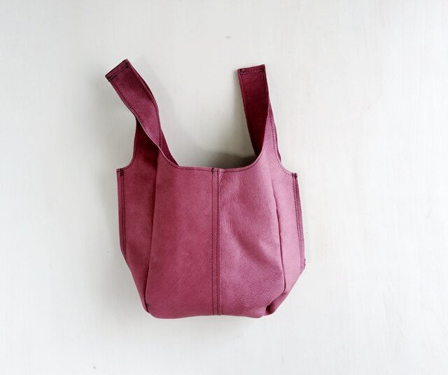 【送料無料 お試し価格】ガーラのような かわいすぎるエコバッグ 5p (S) ワイン | iichi 日々の暮らしを心地よくするハンドメイドやアンティークのマーケットプレイス