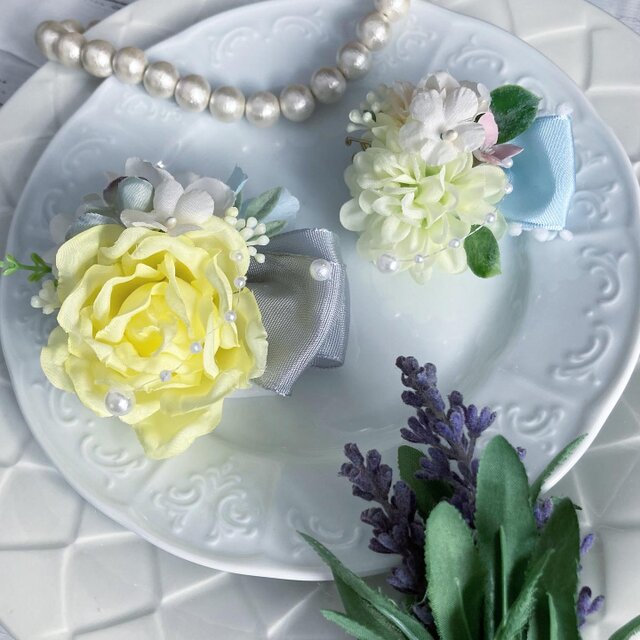 早割♡ 卒入学式に 2way親子コサージュ66.67 | iichi 日々の暮らしを心地よくするハンドメイドやアンティークのマーケットプレイス