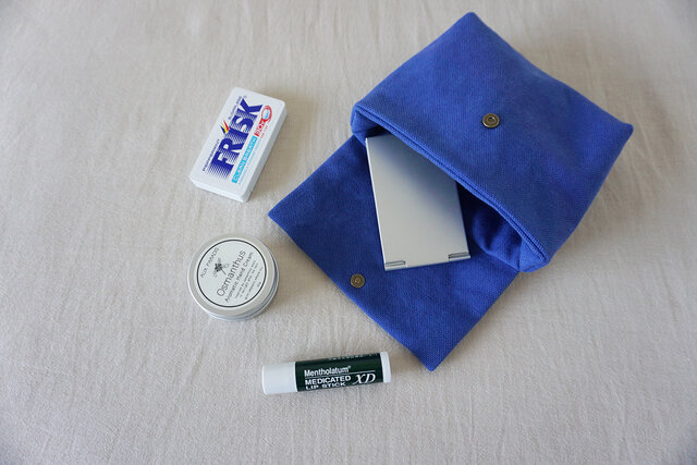 きちんとポーチ S / rose | iichi 日々の暮らしを心地よくするハンドメイドやアンティークのマーケットプレイス