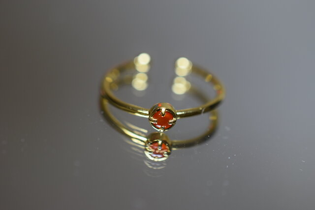 SR3-145 ミニ氷赤翡翠 ミャンマー産 天然 本翡翠 リング 指輪 フリーサイズ 金属アレルギー対応 | iichi 日々の暮らしを心地よくするハンドメイドやアンティークのマーケットプレイス