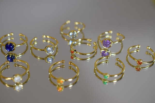 SR3-145 ミニ氷赤翡翠 ミャンマー産 天然 本翡翠 リング 指輪 フリーサイズ 金属アレルギー対応 | iichi 日々の暮らしを心地よくするハンドメイドやアンティークのマーケットプレイス