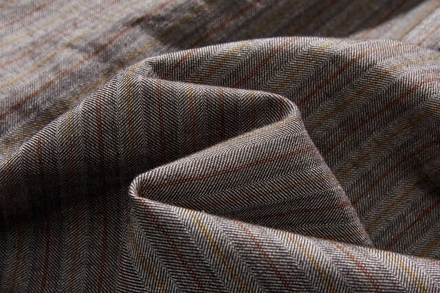 「着回し上手」お洒落なノースリーブワンピース ヘリンボーン織り生地 コットンリネン 24A02-1 | iichi 日々の暮らしを心地よくするハンドメイドやアンティークのマーケットプレイス