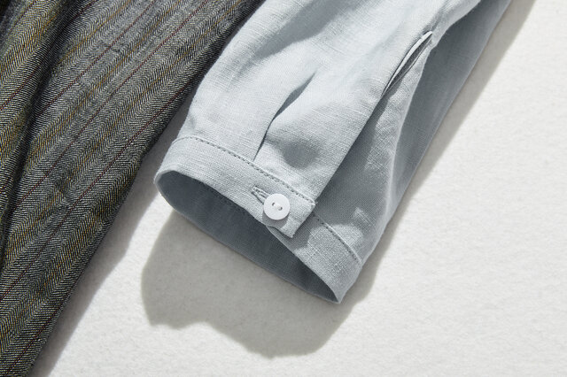 「着回し上手」お洒落なノースリーブワンピース ヘリンボーン織り生地 コットンリネン 24A02-2 | iichi 日々の暮らしを心地よくするハンドメイドやアンティークのマーケットプレイス