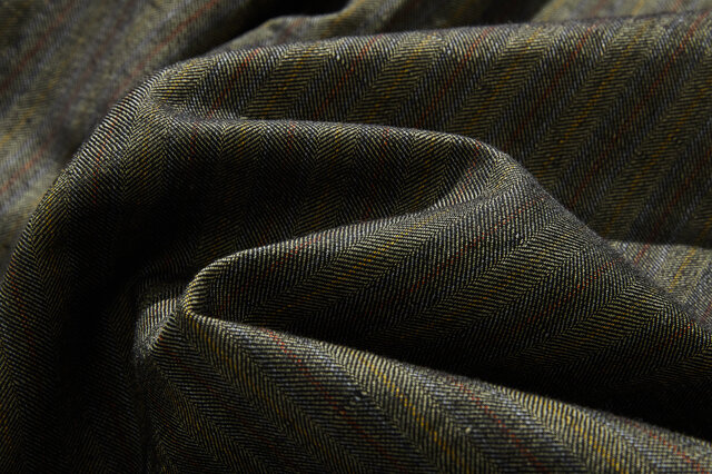 「着回し上手」お洒落なノースリーブワンピース ヘリンボーン織り生地 コットンリネン 24A02-3 | iichi 日々の暮らしを心地よくするハンドメイドやアンティークのマーケットプレイス