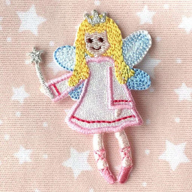 アップリケワッペン 妖精 フェアリーピンク kr-0016 バトン 魔法 | iichi 日々の暮らしを心地よくするハンドメイドやアンティークのマーケットプレイス
