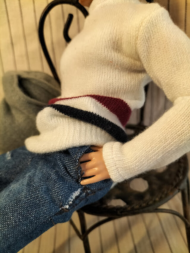 ケン LOOKS（背丈31cm）用 カジュアル3点セット（4） | iichi 日々の暮らしを心地よくするハンドメイドやアンティークのマーケットプレイス