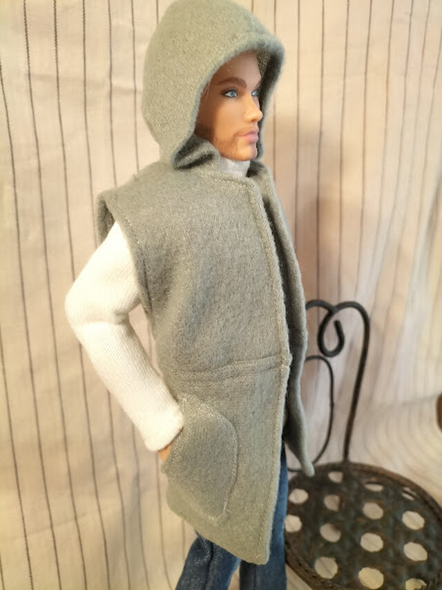 ケン LOOKS（背丈31cm）用 カジュアル3点セット（4） | iichi 日々の暮らしを心地よくするハンドメイドやアンティークのマーケットプレイス