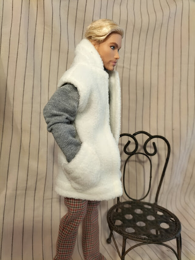 ケン LOOKS（背丈31cm）用 カジュアル3点セット（5） | iichi 日々の暮らしを心地よくするハンドメイドやアンティークのマーケットプレイス