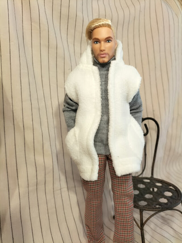 ケン LOOKS（背丈31cm）用 カジュアル3点セット（5） | iichi 日々の暮らしを心地よくするハンドメイドやアンティークのマーケットプレイス