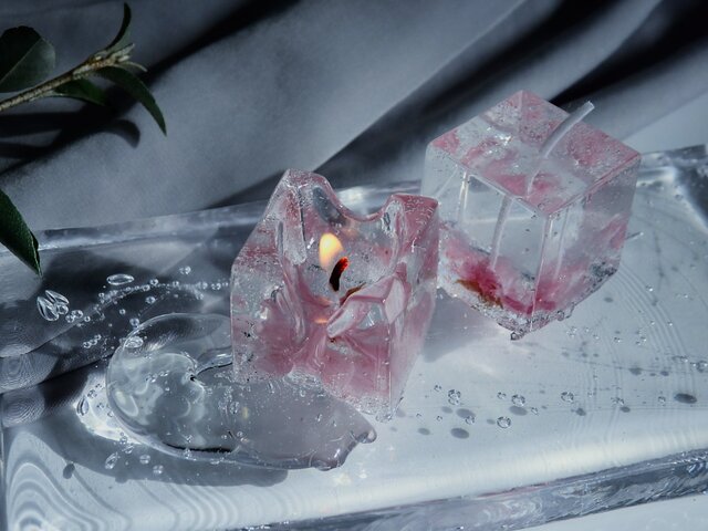 【桜氷】- ジェルキャンドル - | iichi 日々の暮らしを心地よくするハンドメイドやアンティークのマーケットプレイス