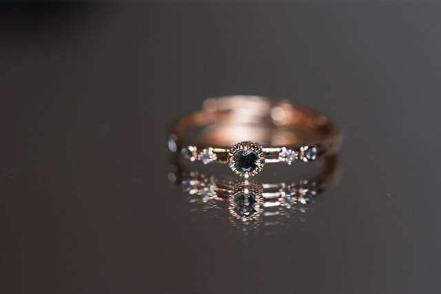 SR3-151 墨色 天然 トルマリン リング 指輪 フリーサイズ 金属アレルギー対応 | iichi 日々の暮らしを心地よくするハンドメイドやアンティークのマーケットプレイス