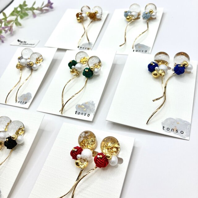イヤリングorピアス★0047 | iichi 日々の暮らしを心地よくするハンドメイドやアンティークのマーケットプレイス