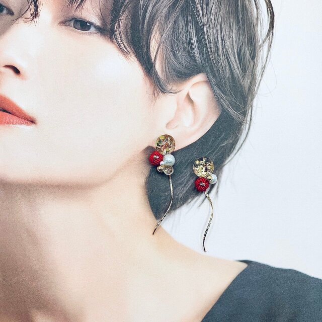 イヤリングorピアス★0047 | iichi 日々の暮らしを心地よくするハンドメイドやアンティークのマーケットプレイス