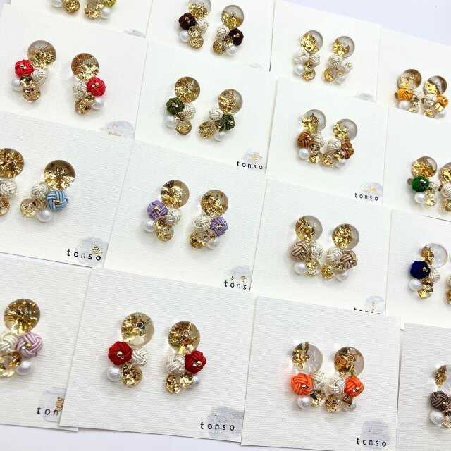 イヤリングorピアス★0048 | iichi 日々の暮らしを心地よくするハンドメイドやアンティークのマーケットプレイス
