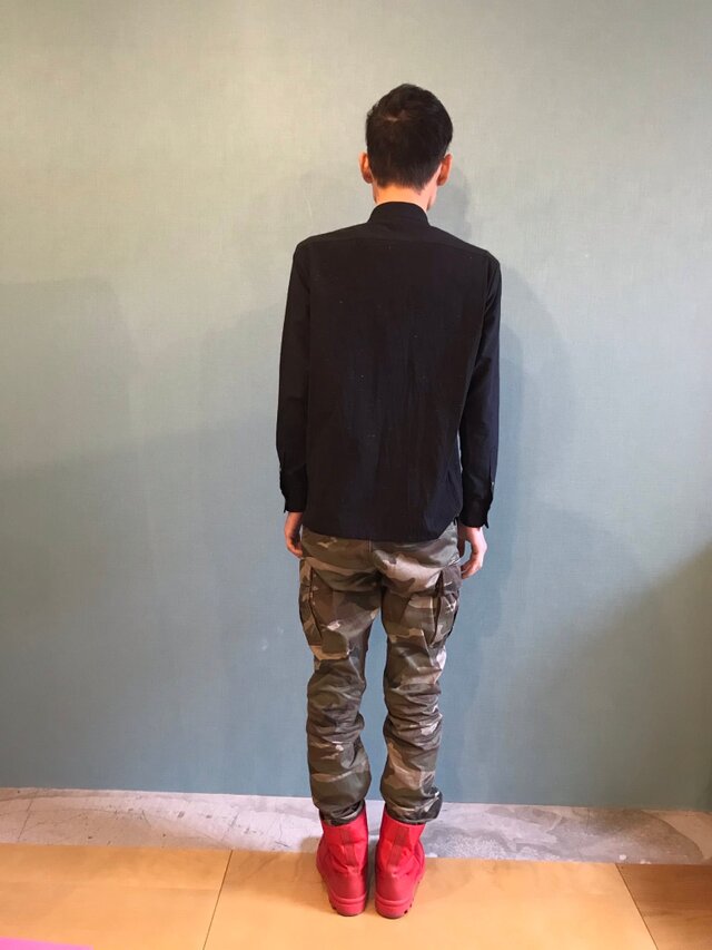 1月・2月限定受注生産 「men's ネップミックスバンドカラー スクエアカットシャツ BGW 長袖」べっ甲ボタン/サイズ2 | iichi 日々の暮らしを心地よくするハンドメイドや ...