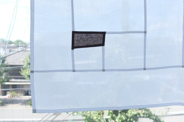 【限定1点】ポジャギカーテン｜102×85cm｜濃赤青 | iichi 日々の暮らしを心地よくするハンドメイドやアンティークのマーケットプレイス