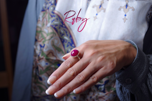 New ☆ 新作 ☆『チェリールビー』☆の世界でひとつの天然石リングsilver925 | iichi 日々の暮らしを心地よくするハンドメイドやアンティークのマーケットプレイス