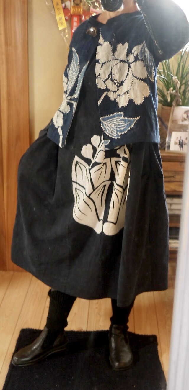 古布ワンピース | iichi 日々の暮らしを心地よくするハンドメイドやアンティークのマーケットプレイス