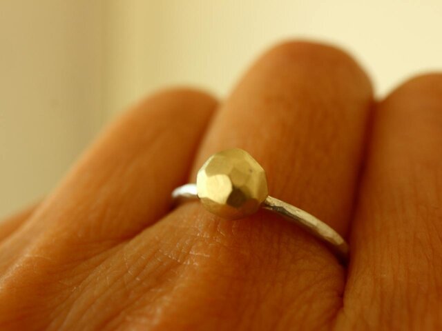 オールメタルリング＊真鍮＊スターリングシルバー＊no.702 | iichi 日々の暮らしを心地よくするハンドメイドやアンティークのマーケットプレイス