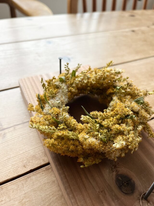 8種類の野草 ~直径約10cm手のひらリース | iichi 日々の暮らしを心地よくするハンドメイドやアンティークのマーケットプレイス