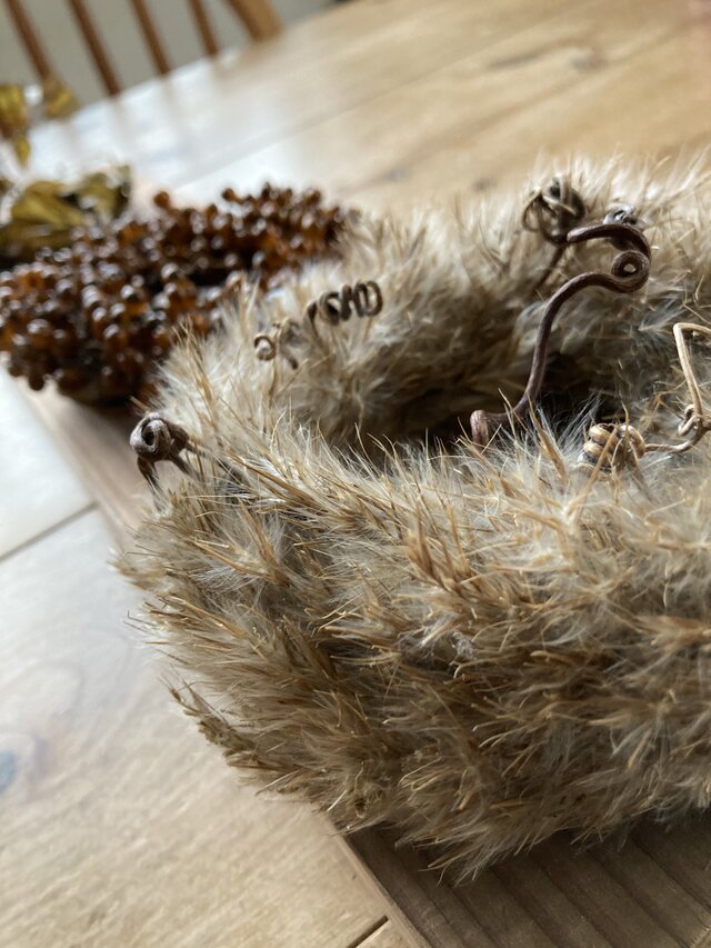 8種類の野草 ~直径約10cm手のひらリース | iichi 日々の暮らしを心地よくするハンドメイドやアンティークのマーケットプレイス